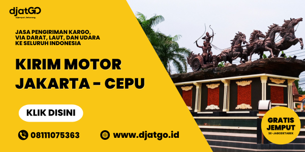 Jasa Kirim Motor Jakarta Cepu Door to Door Gratis Jemput