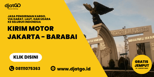 Kirim Motor Jakarta Barabai Murah Gratis Jemput